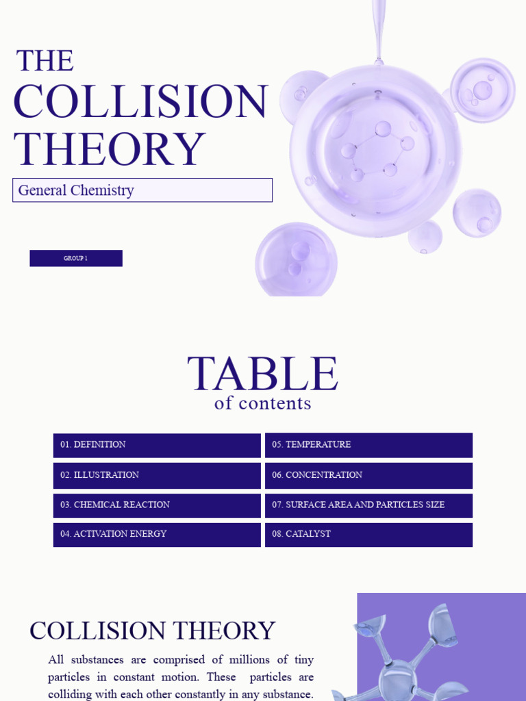 COLLISION THEORY | PDF | Reaction Rate | Chemical Reactions