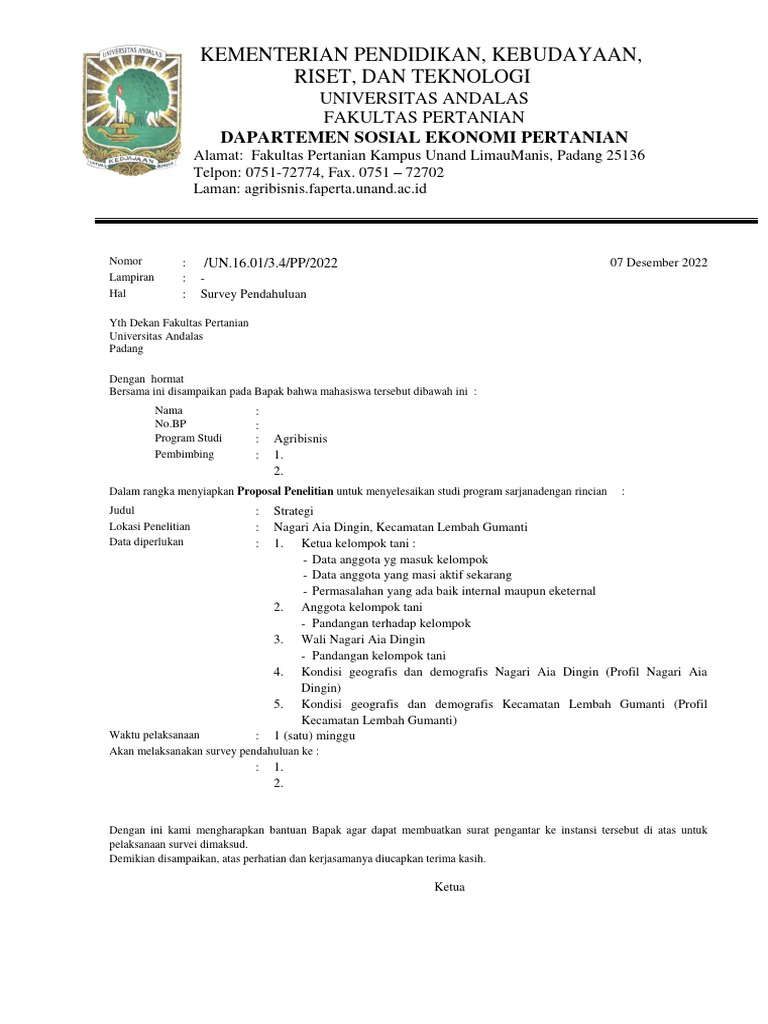 Surat Ralat 2022 | PDF