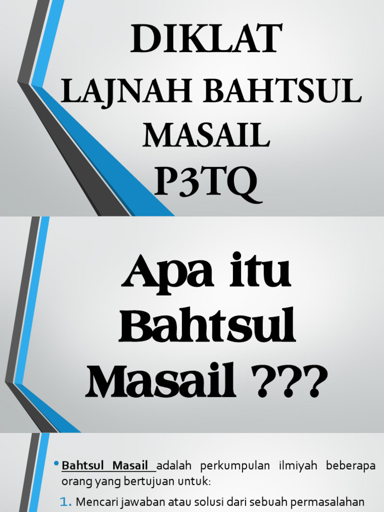 Diklat Bahtsul Masail | PDF