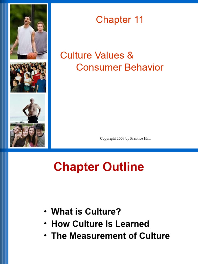 Chapter 11 - Culture Values & Consumer Behavior | PDF | Behavior | Rituals