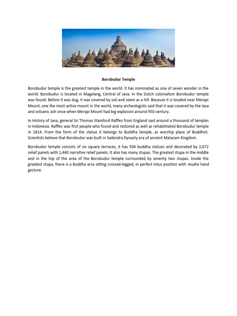 Borobudur Temple | PDF