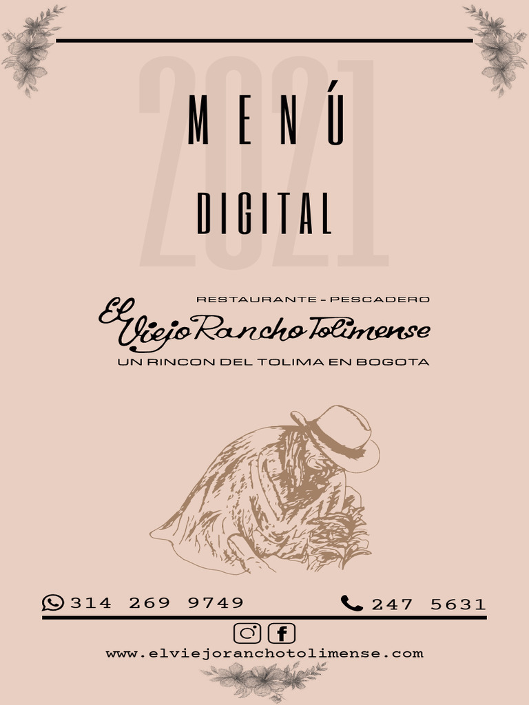 Menú del Viejo Rancho Tolimense | PDF | Mariscos | Cocina occidental