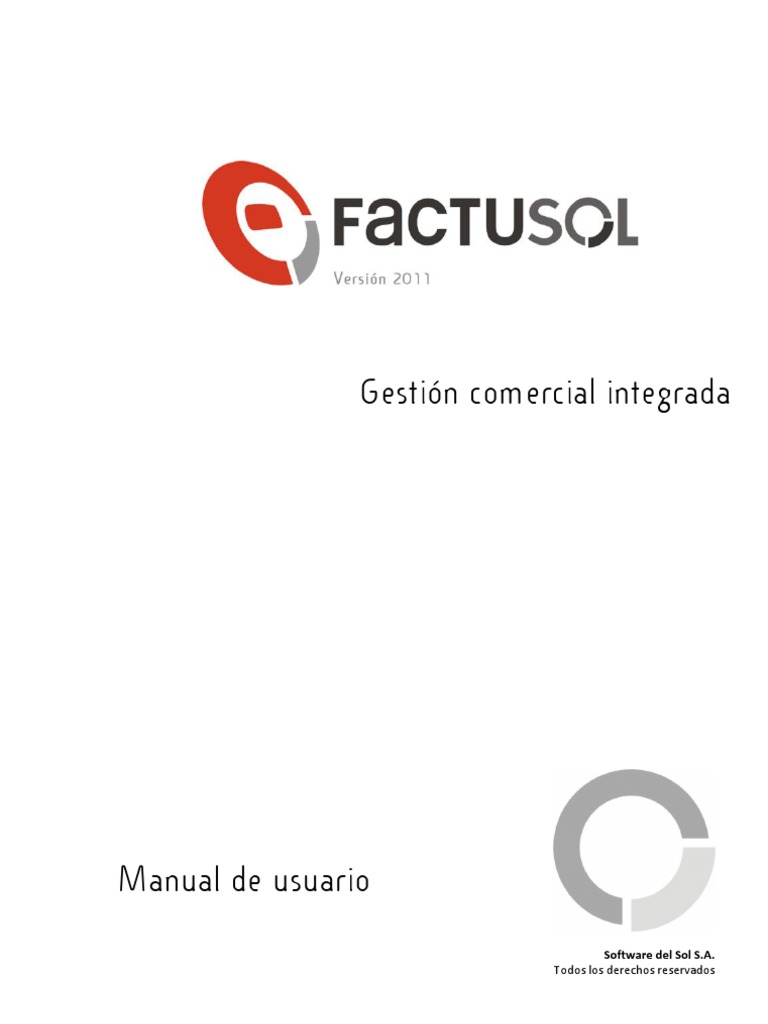 Manual FactuSOL 2011 | PDF | Apoyo | Archivo de computadora