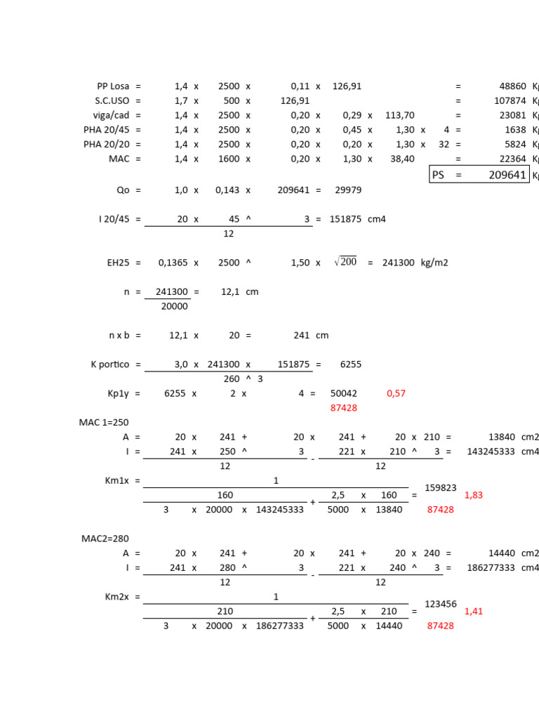 Structural Load Calculations | PDF