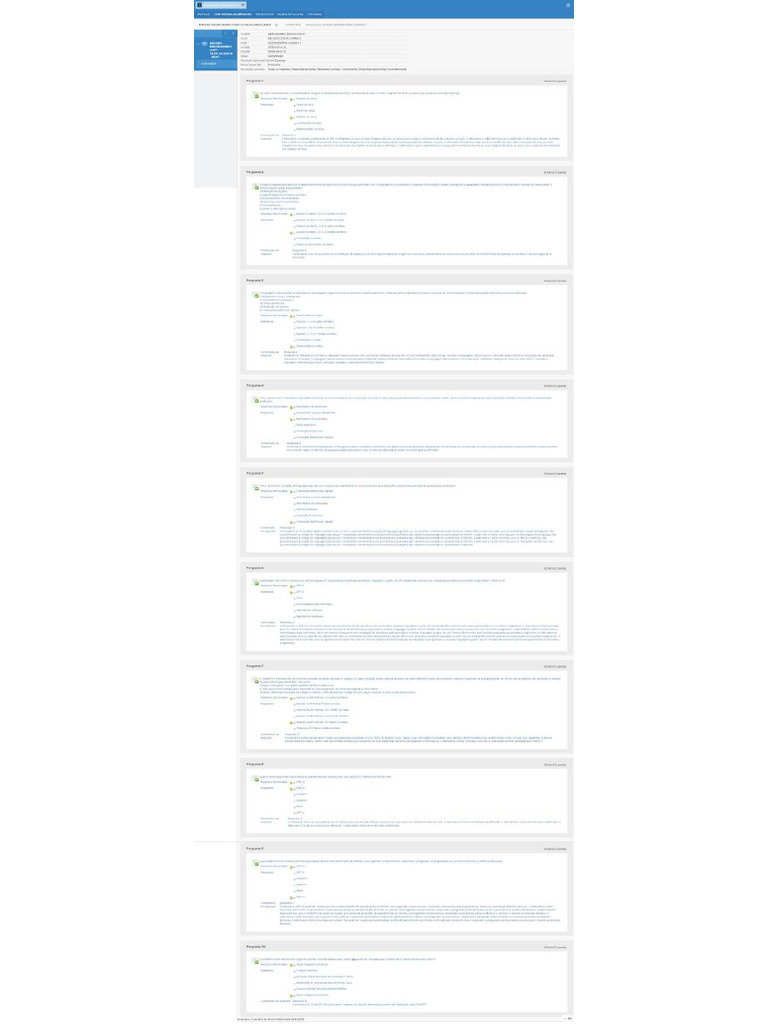 Estudos Disciplinares V Questionario II | PDF