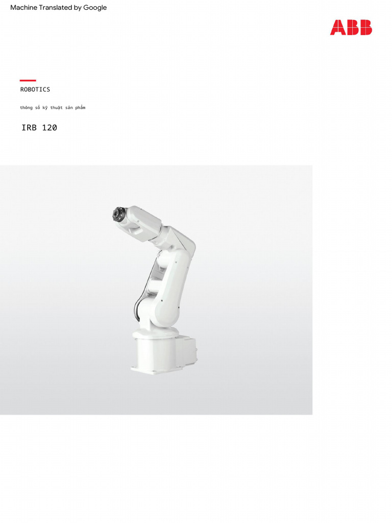 Robot Abb Irb120 | PDF