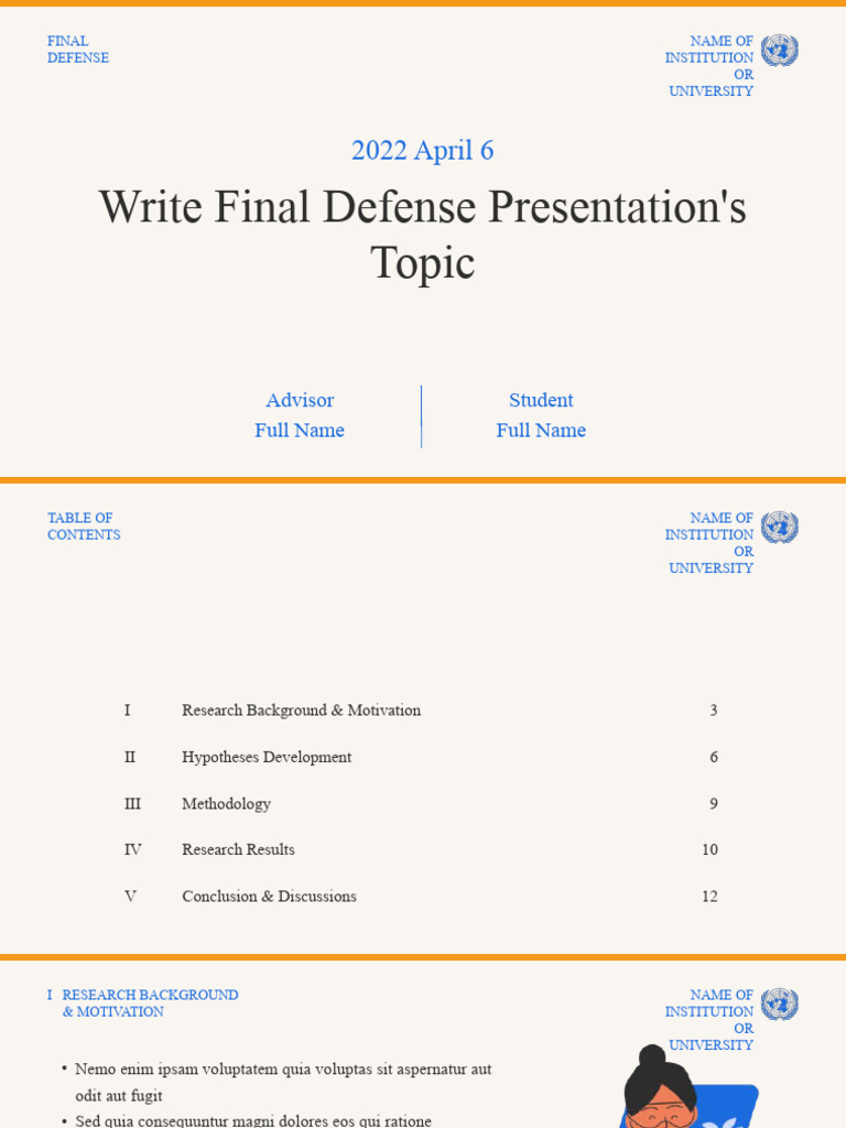 Final Defense Presentation Guide | PDF