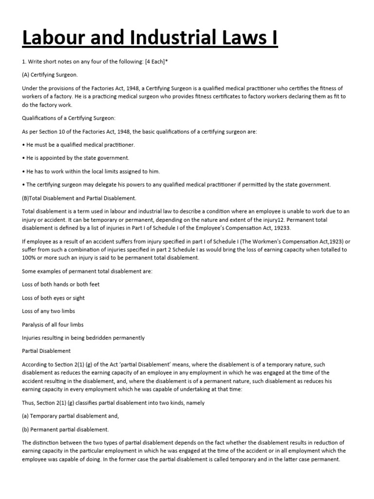 Labour and Industrial Laws | PDF | Wage | Living Wage