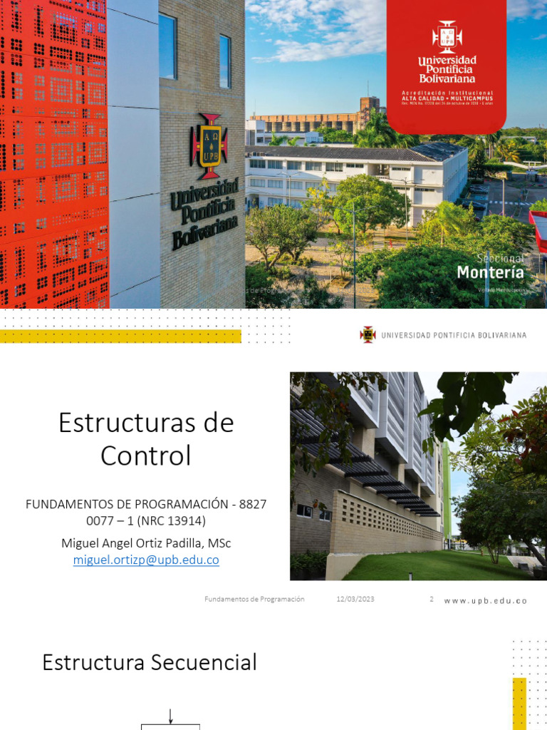 3 1 Estructuras Control | PDF | Programación de computadoras | Programa ...