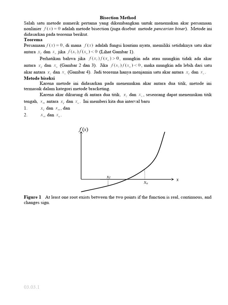 Bisection | PDF | Metode & Bahan Ajar