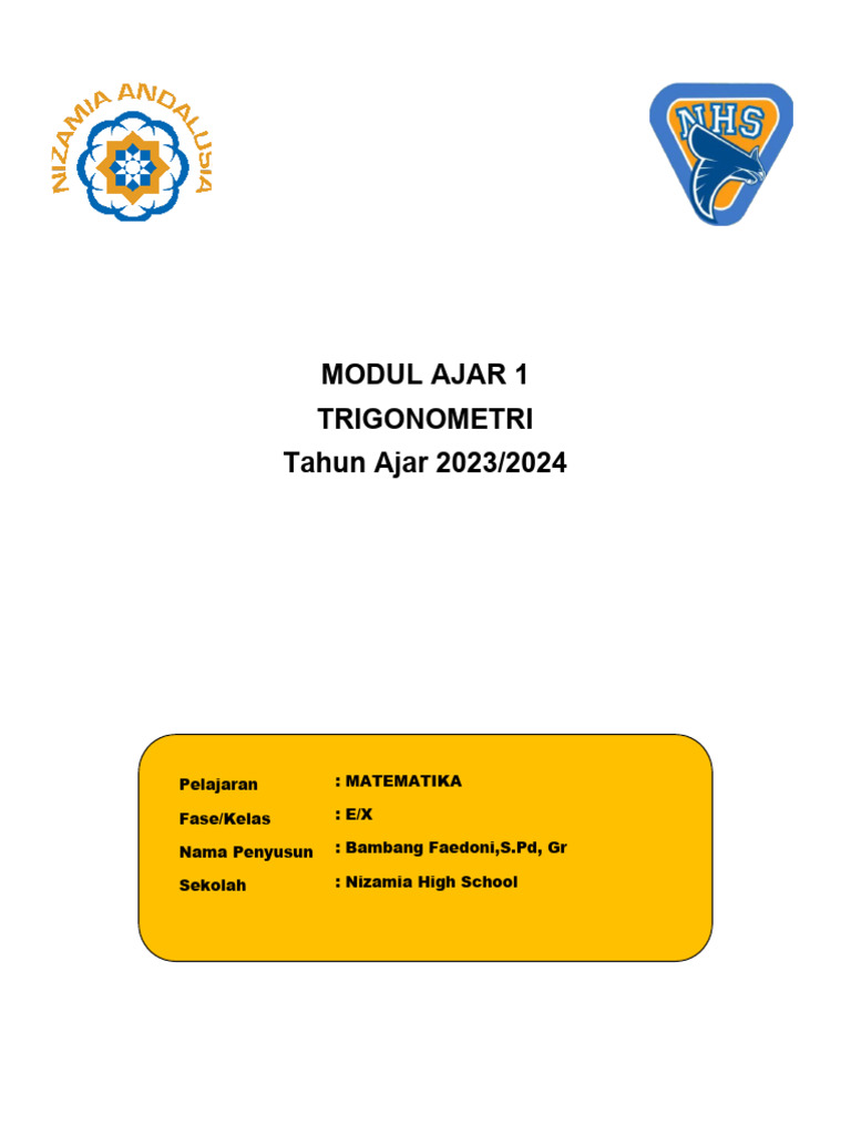 MODUL TRIGONO Jadi | PDF