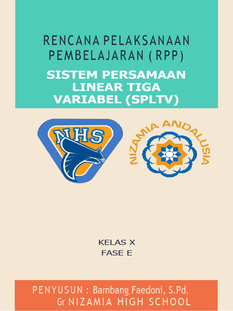 RPP SPLTV Dan Modul Ajar | PDF | Karier & Perkembangan
