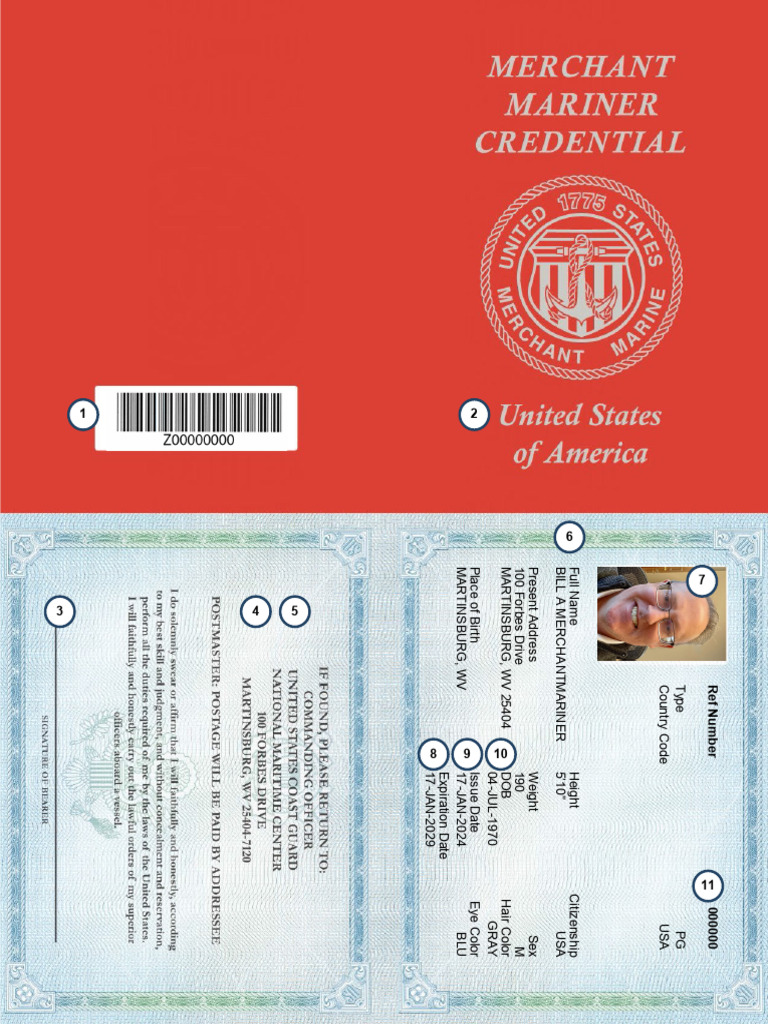 United States Sample Certificate of Competency 2024 | PDF | Shipping