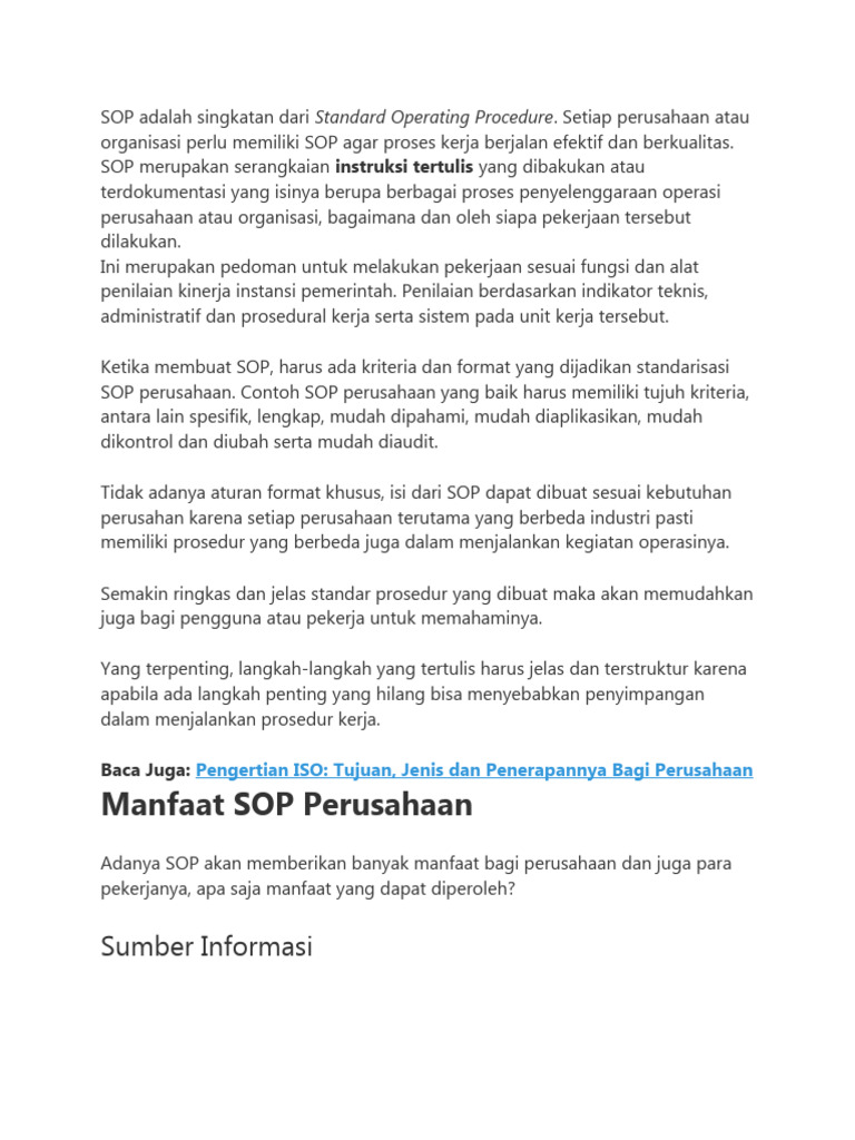 Sop 1 | PDF