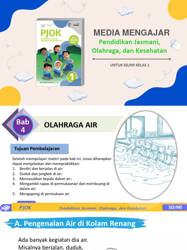 PJOK Kelas 1 Bab 4 Olahraga Air | PDF | Kesehatan Holistik