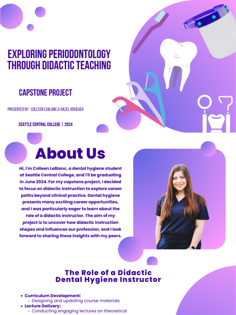 Capstone Project 2 | PDF | Mentorship | Periodontology