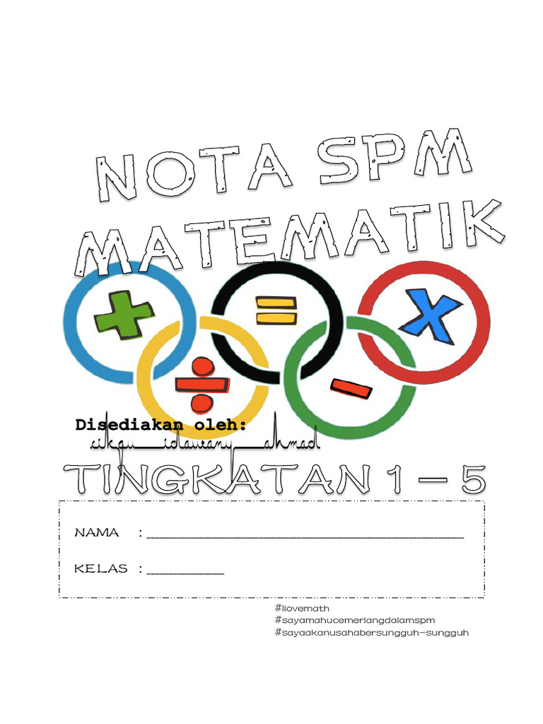 Nota Matematik Spm 2024 | PDF