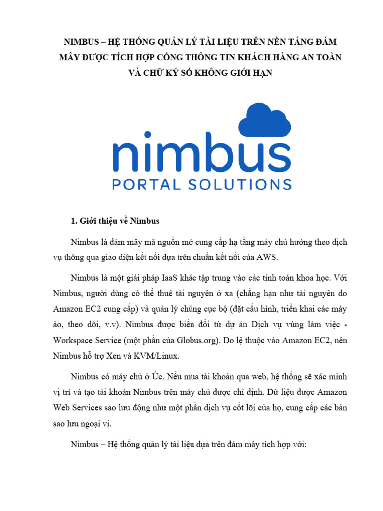 Nimbus | PDF