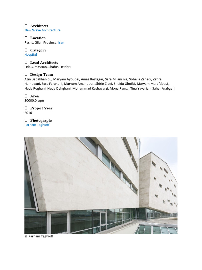 Pars Hospital | Download Free PDF | Hospital