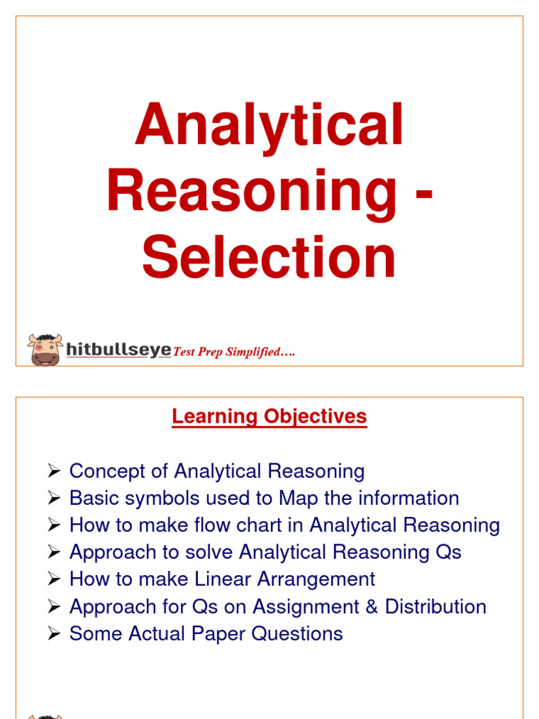 Analytical Reasoning | PDF | Mathematics