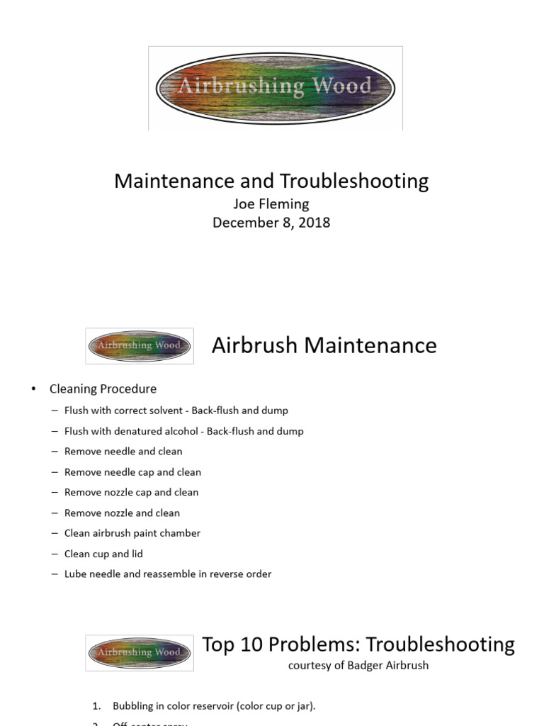 Airbrush Troubleshooting Guide | PDF | Paint