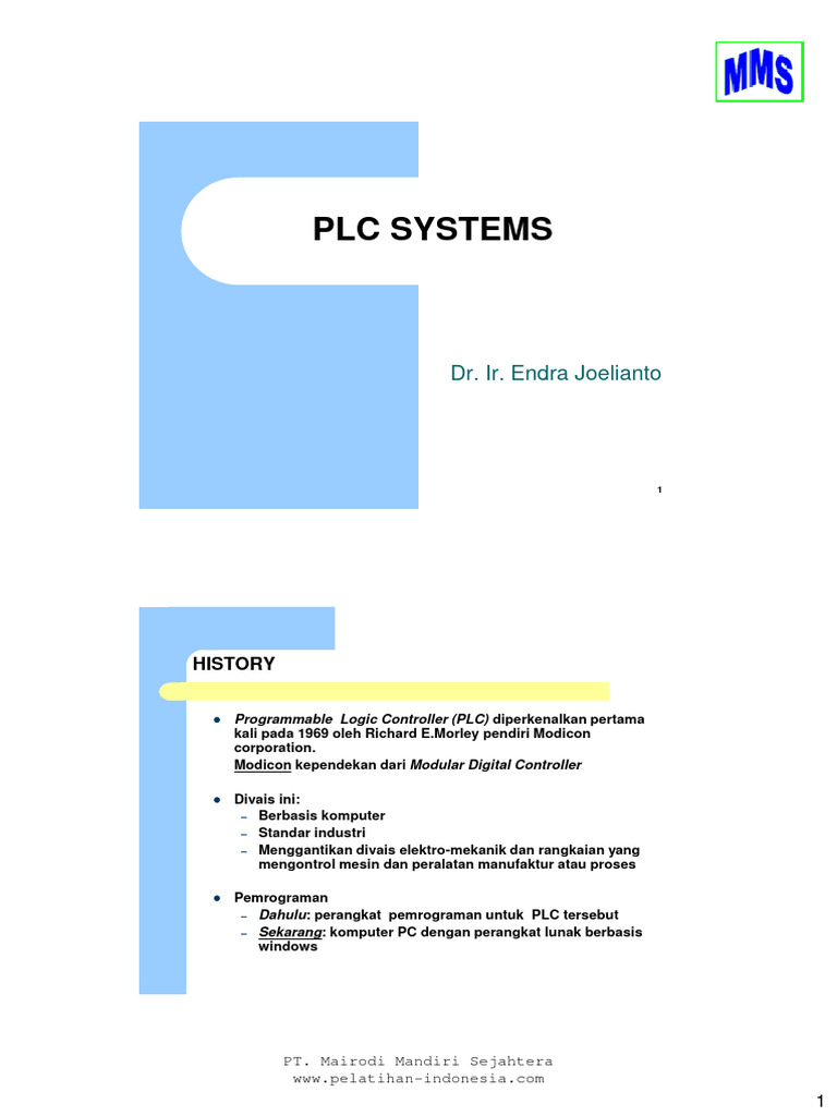 Fungsi dan Sejarah PLC dalam Industri | PDF | Programmable Logic ...