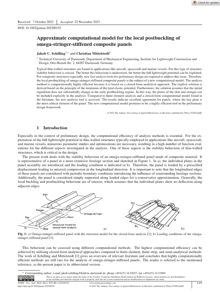 Proc Appl Math and Mech - 2023 - Schilling - Approximate Computational Model For The Local ...