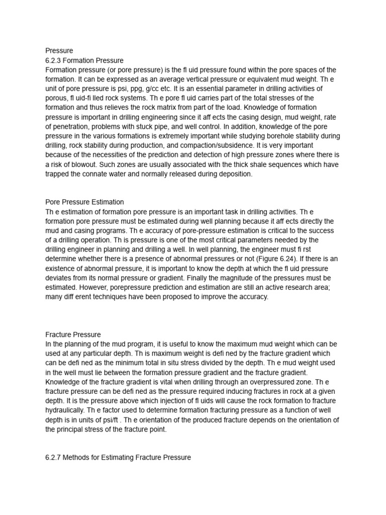 Understanding Formation and Fracture Pressure | PDF | Fracture | Pressure