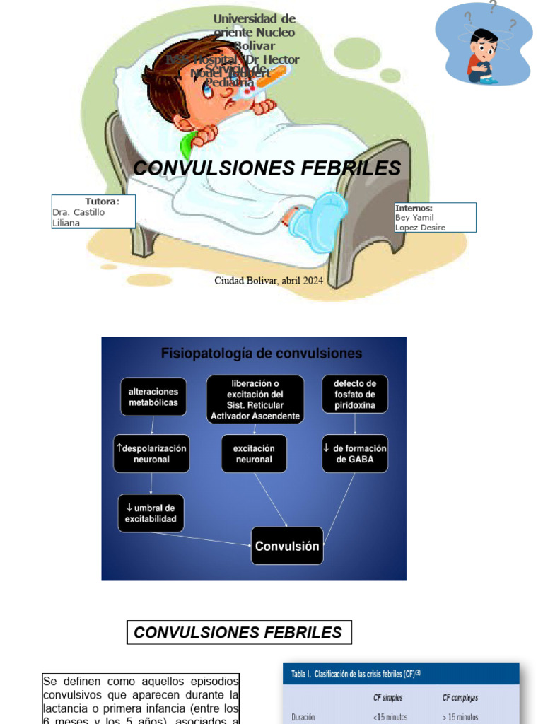 Convulsiones Febriles en Niños: Guía Clínica | PDF | Enfermedades y ...