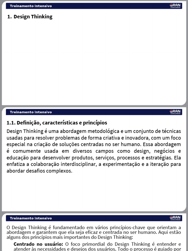 Design Thinking e Aprendizagem Contínua | PDF | Design Thinking ...