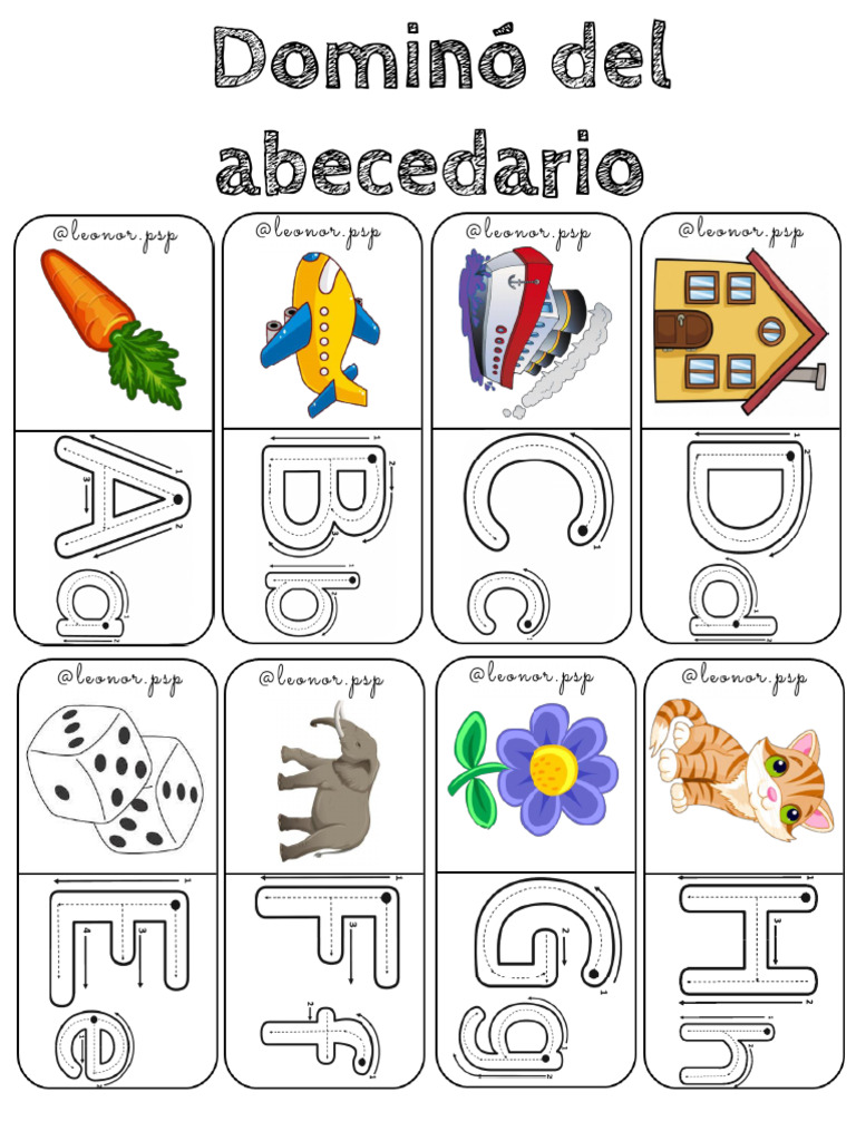 Domino de Abecedario | PDF