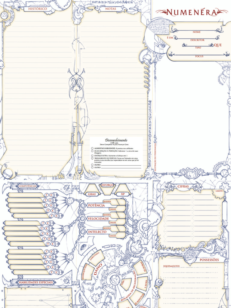 Ficha de Personagem Editada Pelo Tuca | PDF