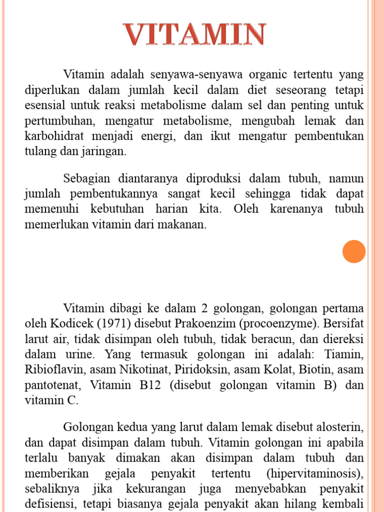 Presentasi VITAMIN | PDF