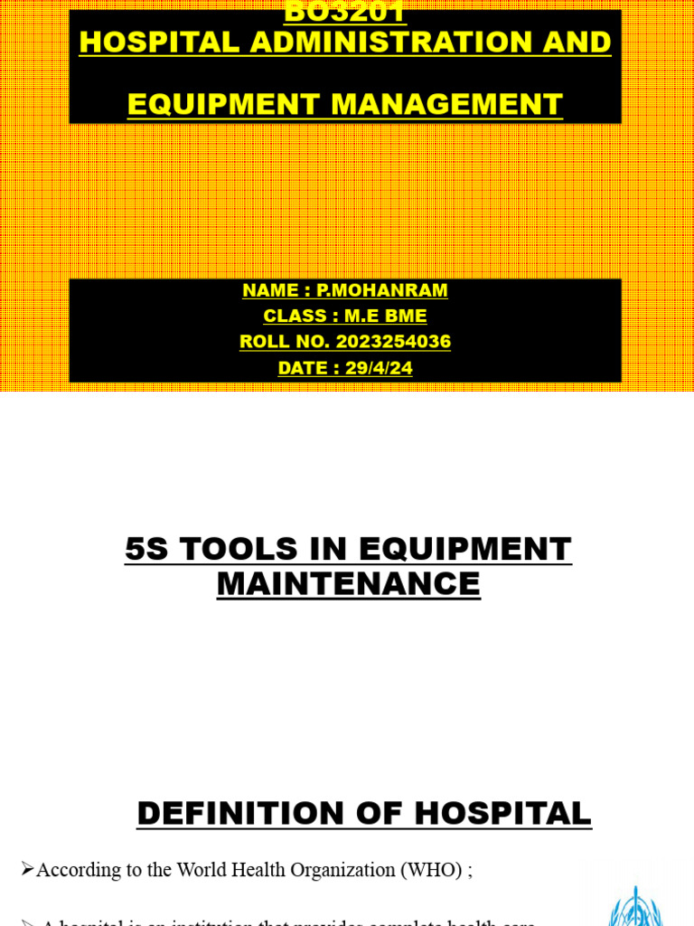 Hospital Administration and Management | PDF | Lean Manufacturing ...