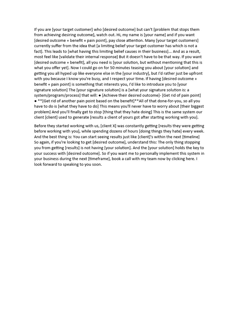 Copywriting_Template | PDF