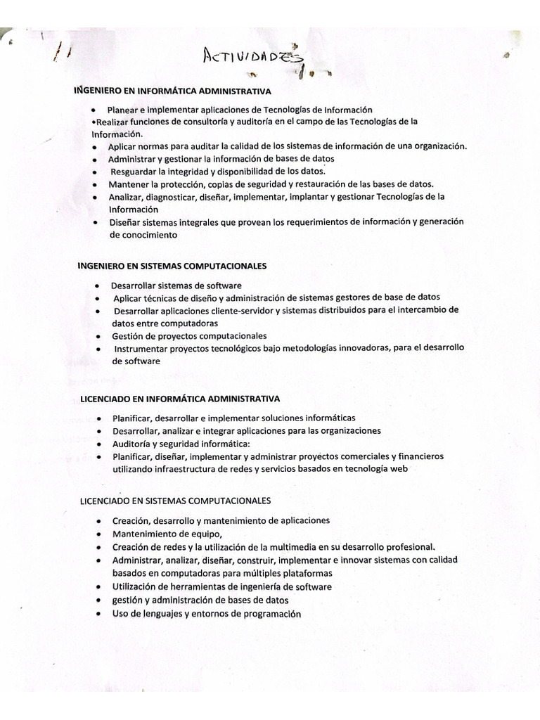 Actividades para PP | PDF