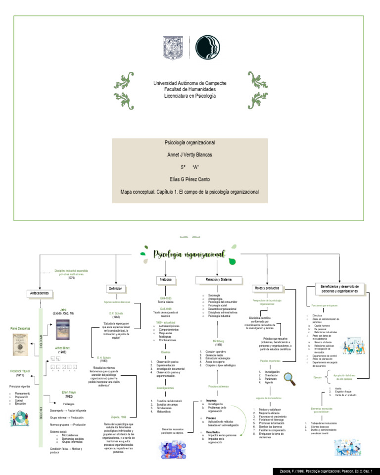 Mapa Conceptual. Capitulo 1 | Descargar gratis PDF | Sicología | Psicología industrial y ...