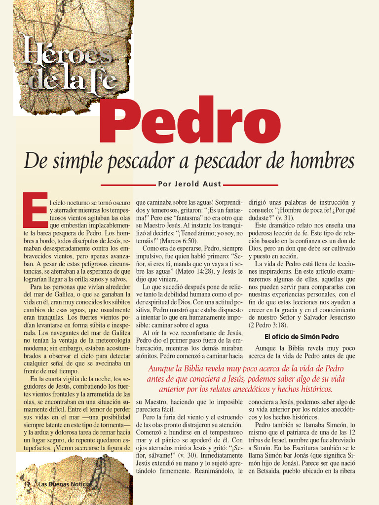 PEDRO | PDF | San Pedro | Jesús