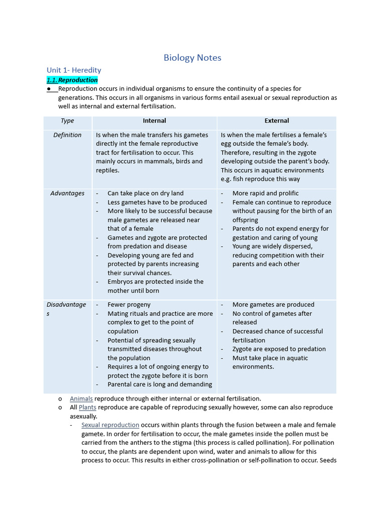Biology Notes | PDF | Immune System | Rna