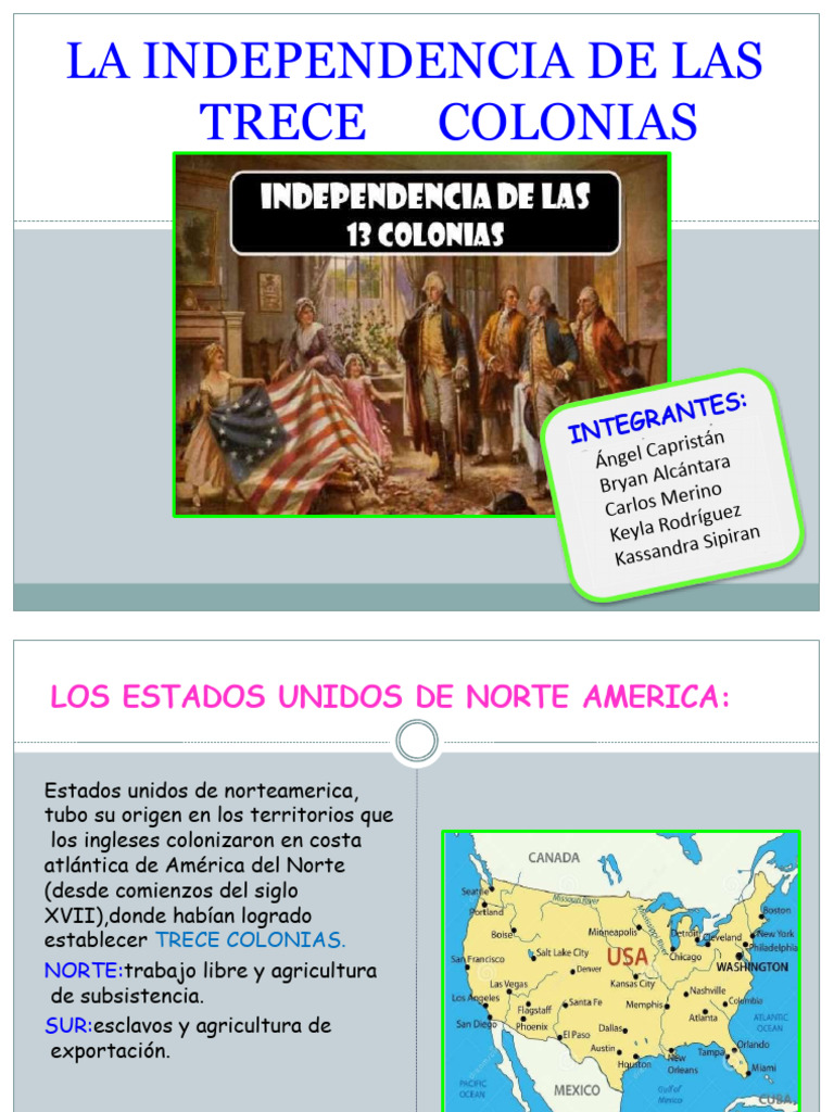 Exposicion D Historia | PDF | Trece colonias | George Washington