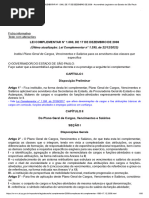 Lei Complementar 1.395/2023: Cargos Públicos SP | PDF | Administração ...