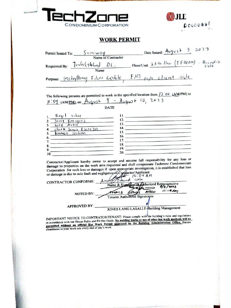 Signed - Work Permit | PDF