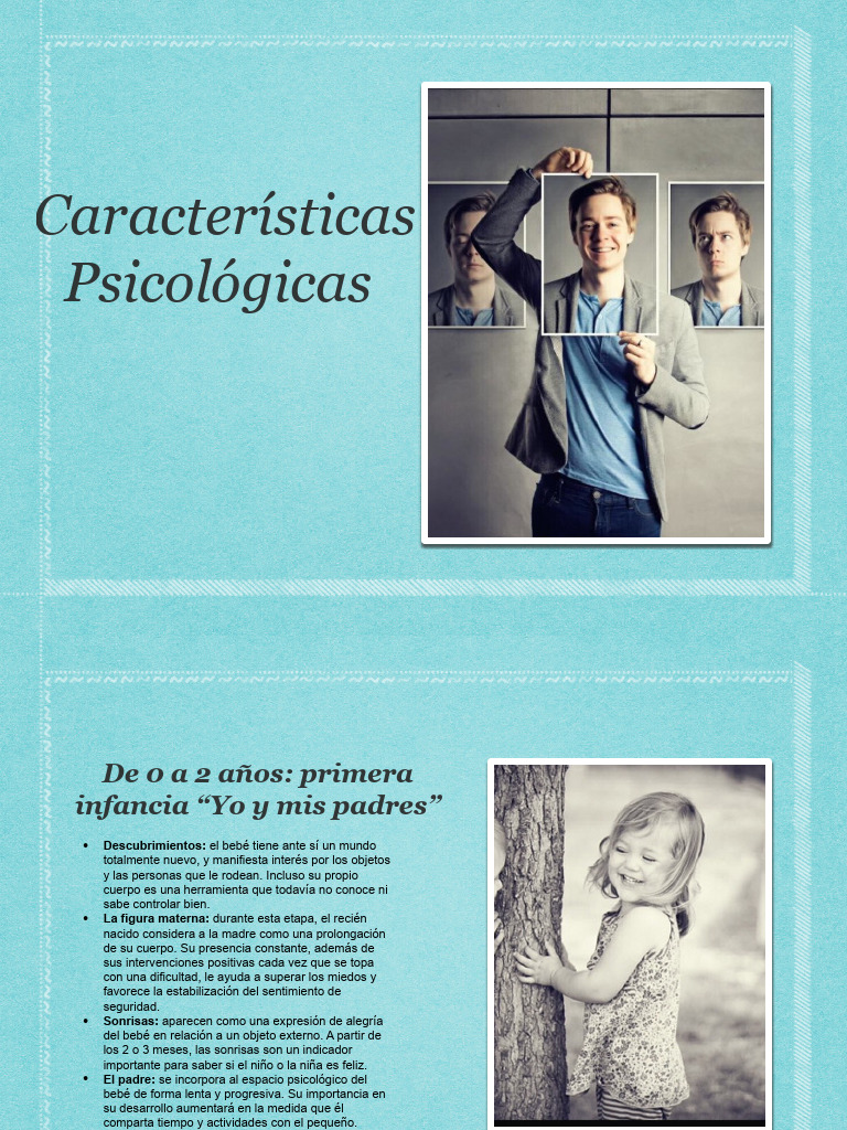Caracteristicas Psicologicas | PDF | Adultos | Conceptos psicologicos