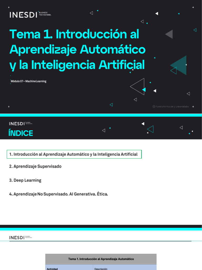 Introduccion al Aprendizaje Automatico y la Inteligencia Artificial | PDF | Inteligencia ...