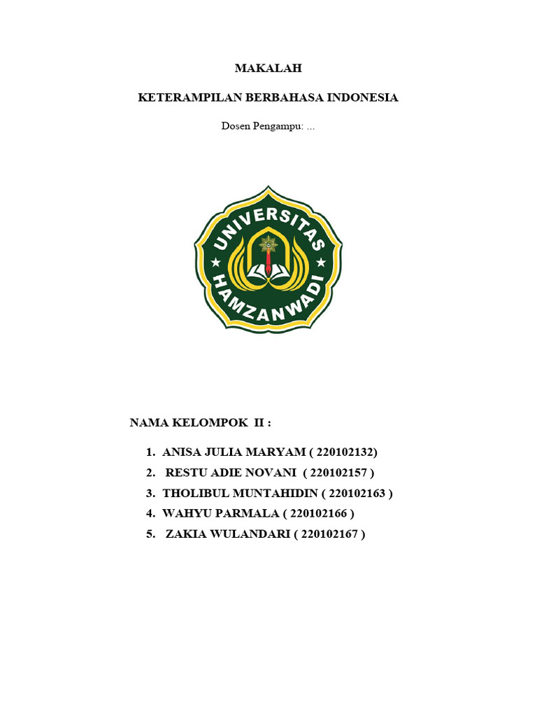 MAKALAH KLP 2 (Teori Keterampilan Berbahasa) - 1 | PDF | Karier & Perkembangan | Seni & Disiplin ...