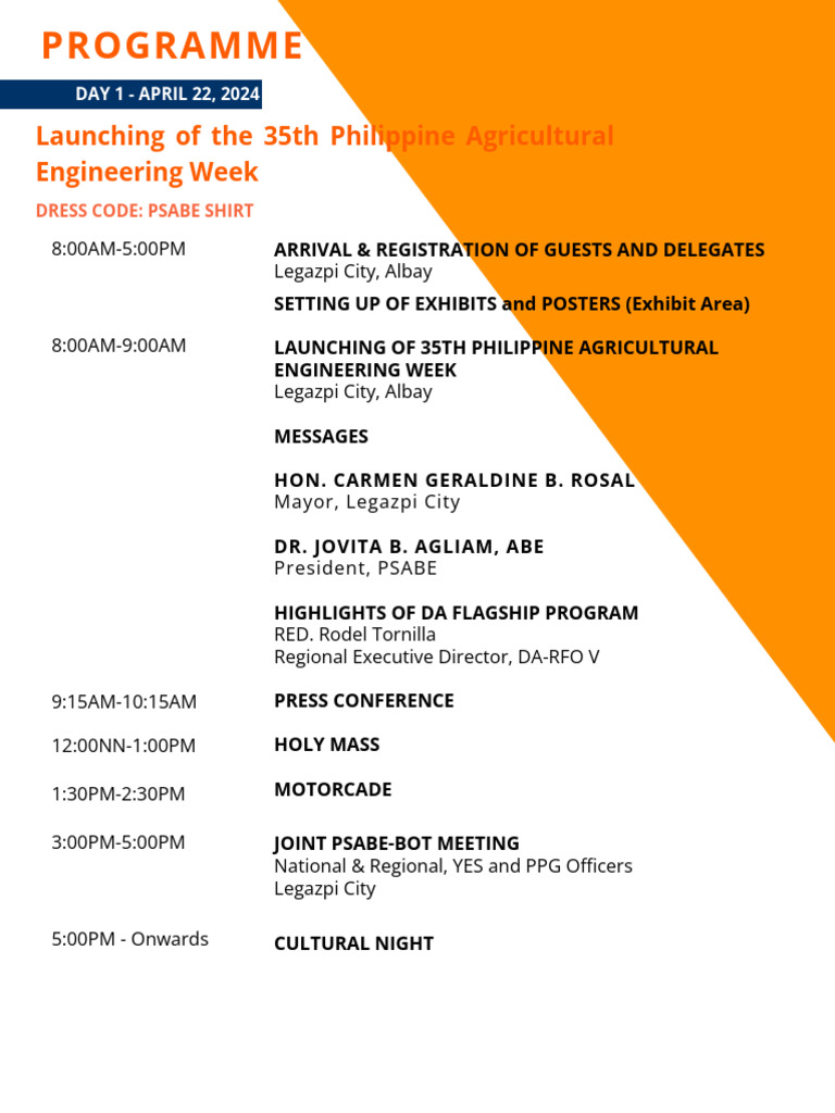 Sample National Convention Template | Download Free PDF | Engineering