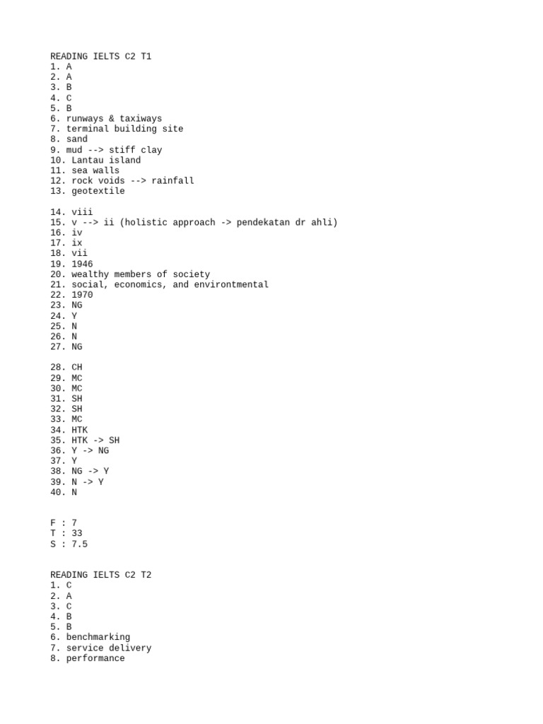 Reading Ielts c2 t1 | PDF