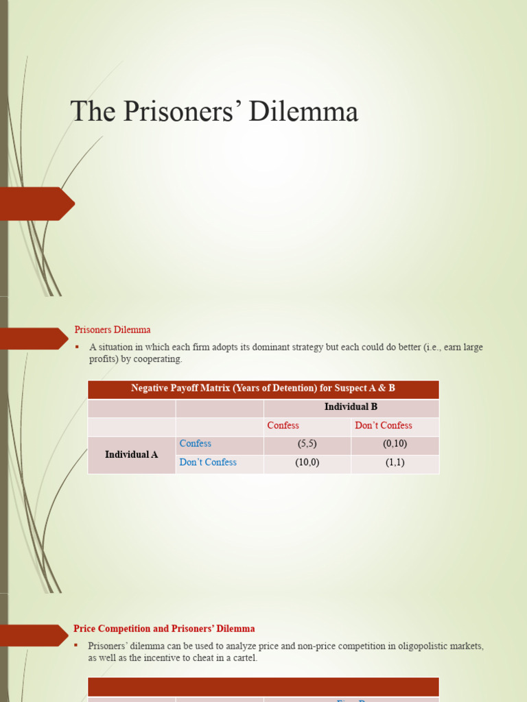 The Prisoners' Dilemma-1 | PDF | Gaming | Mathematical Economics