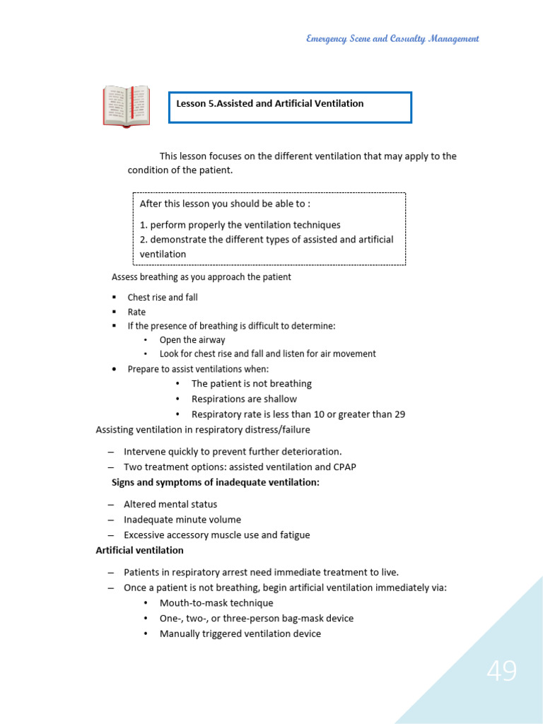 8 Assisted Ventilation | PDF | Breathing | Respiratory System