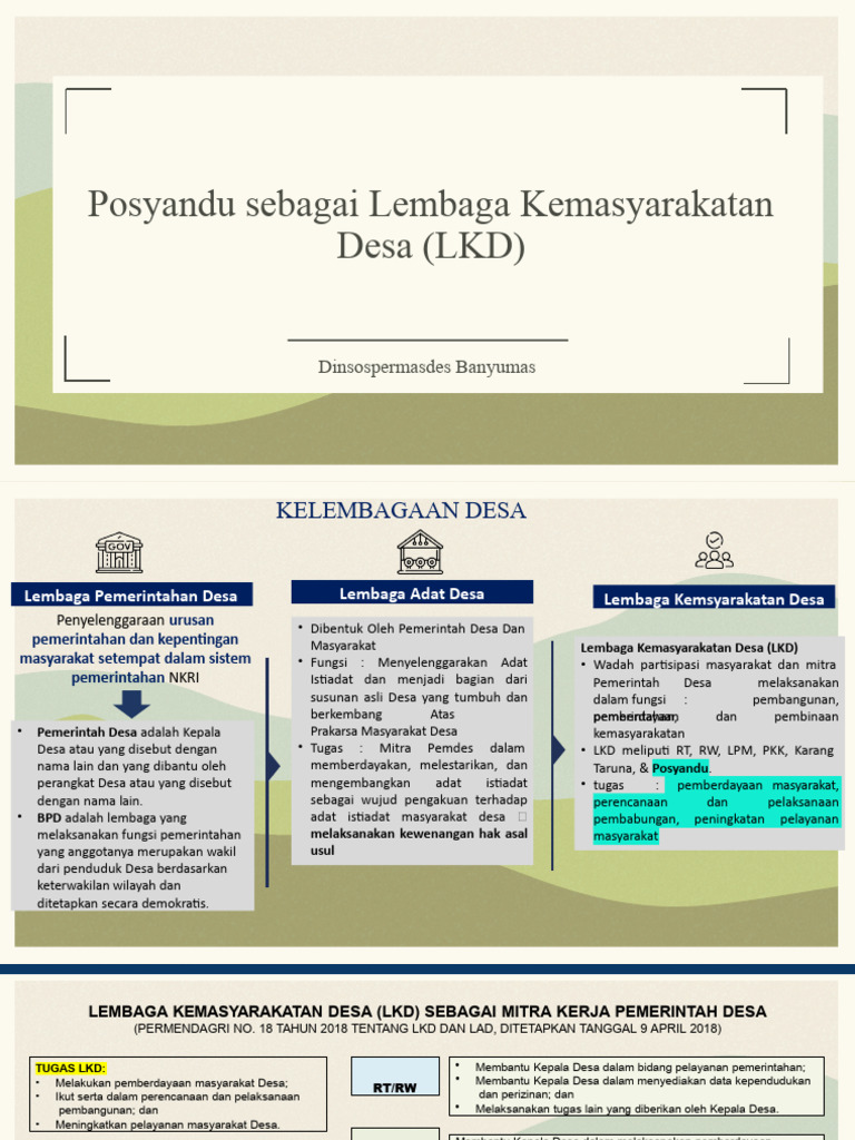 Posyandu Sebagai LKD | PDF
